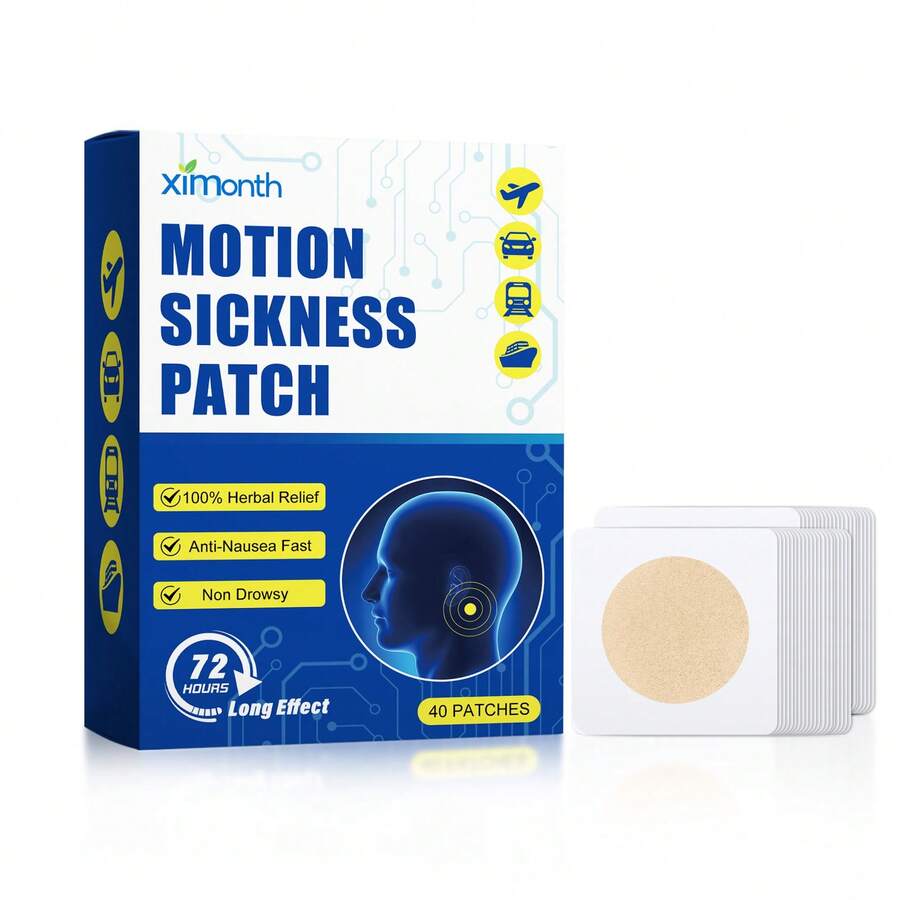 Ximonth Motion Sickness Patch Relieves Motion Sickness, Airplane ...