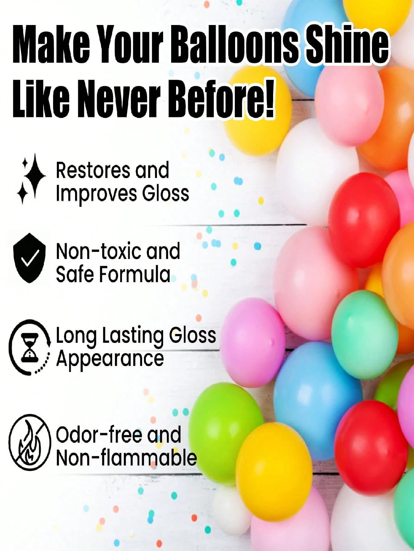 100ml Balloon Shine Spray, It Enhances The Ambiance Of Balloons And Has ... 100ml Balloon Shine Spray, It Enhances The Ambiance Of Balloons And Has ...