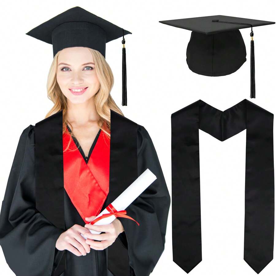 Graduation Hat With Sash For Adults, Graduation Cap With Tassel, 2025 ...