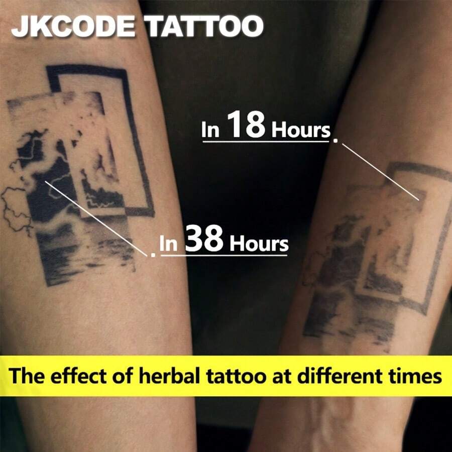 JKCODE TATTOO Waterproof Semi-Permanent Tattoos, Hands, Necks Design ...