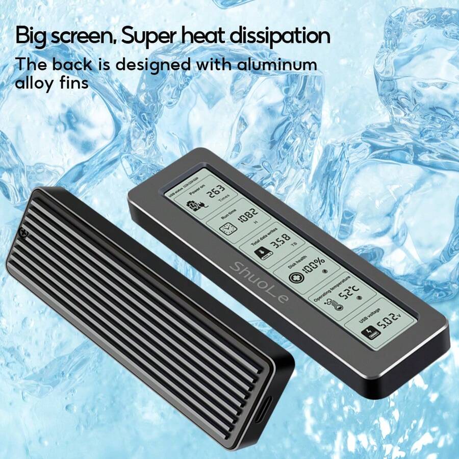 ShuoLe M.2 SSD NVMe Case USB3.2 Gen2 Type C 10Gbps PCIe SSD Case M.2 ...