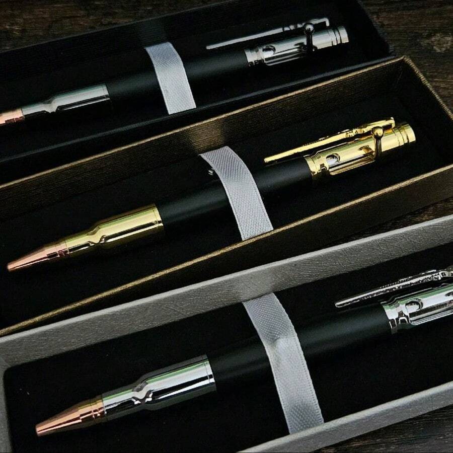 HittCraft Tactical Bolt Action Pen With Refillable Gel Ink, Comfortable ...