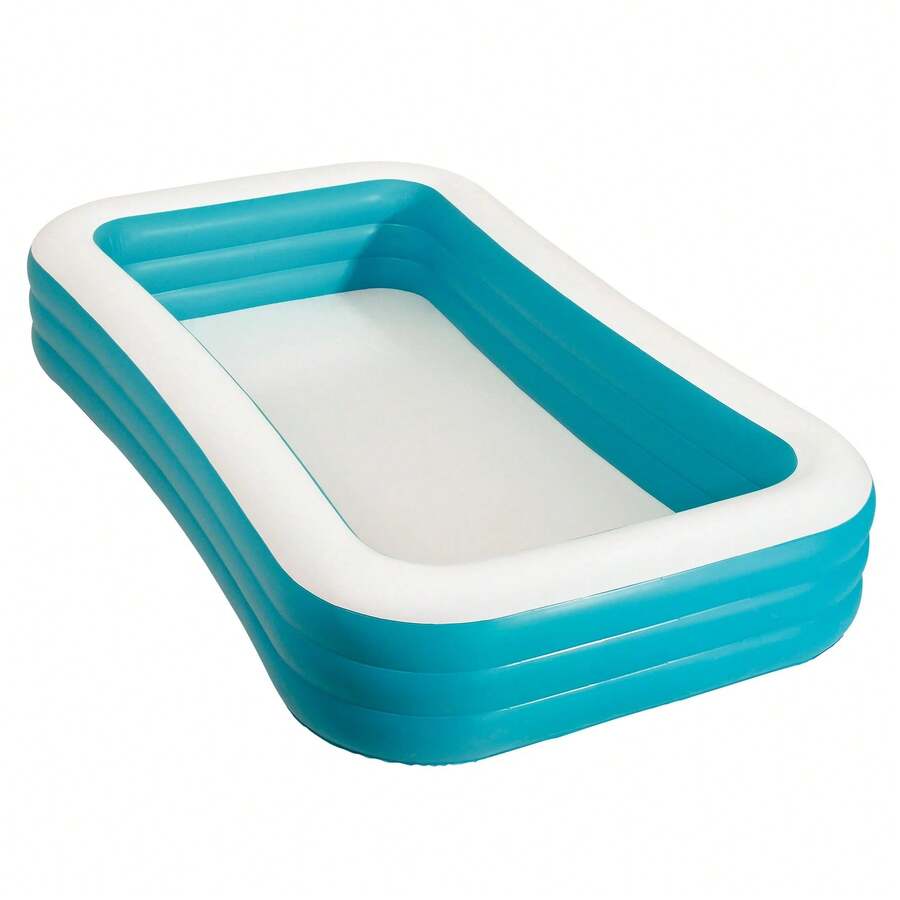 10ft Family Inflatable Swimming Pool, Rectangular, Age 6 & Up, Unisex ...