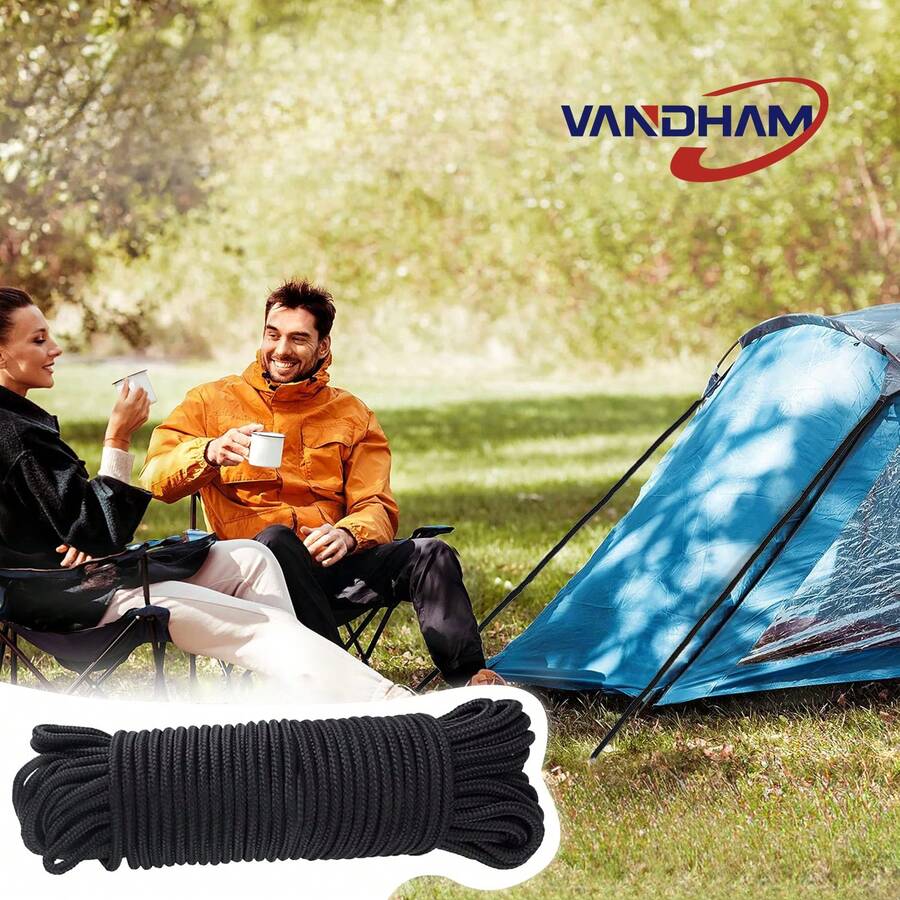 1pc VANDHAM 4mm Multifunctional Diamond Braided Nylon Rope, Suitable ...