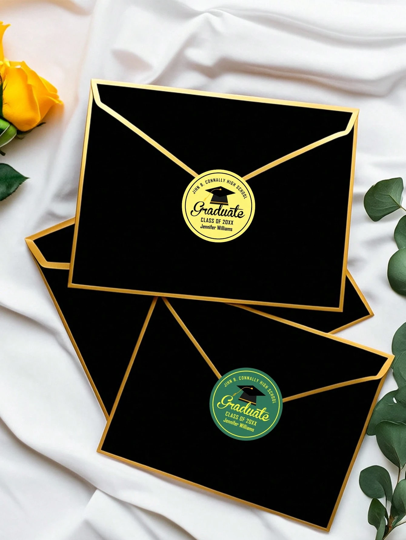 Étiquettes autocollantes de remise des diplômes 16-300 pièces 4 cm ...