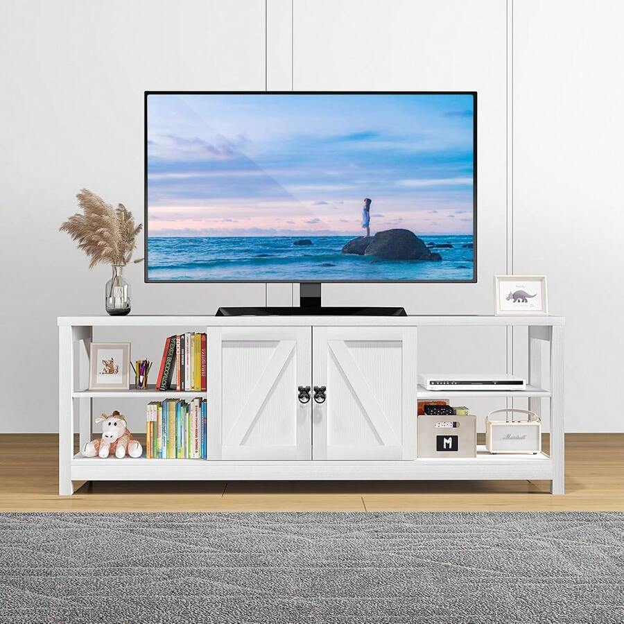 TV Stand Entertainment Center Television Stands With 2 Doors And ...