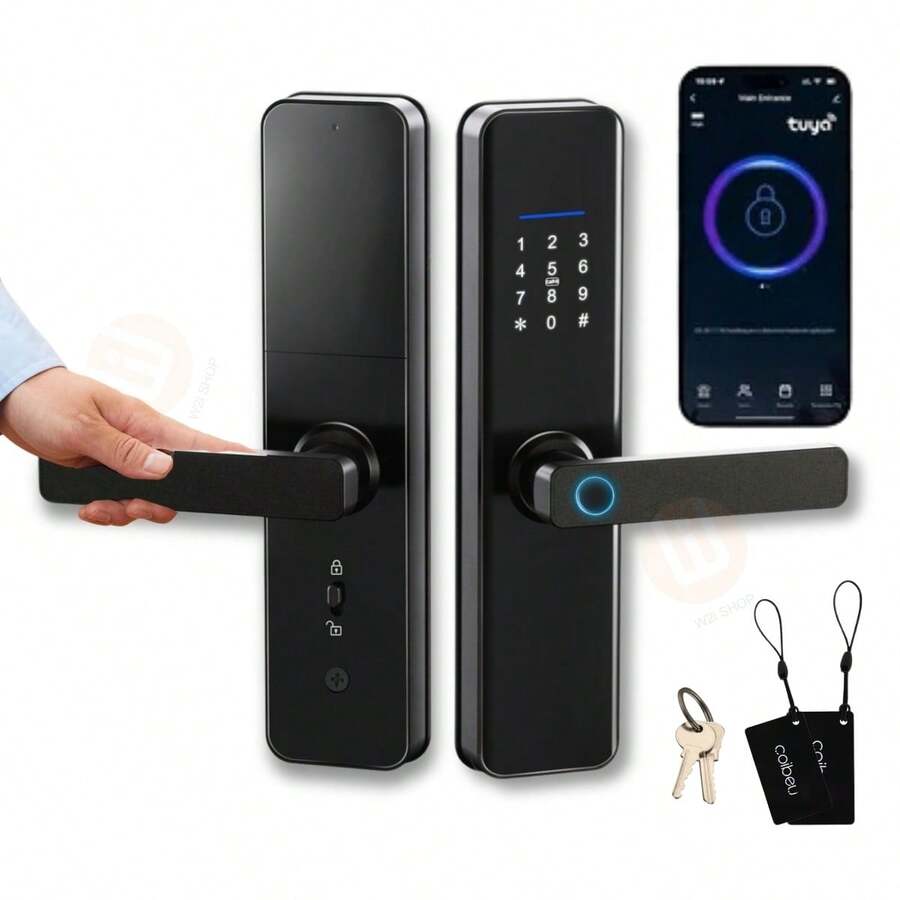 Digital Unlock Lock Wi-Fi Password Resistant Security Alarm App Control ...