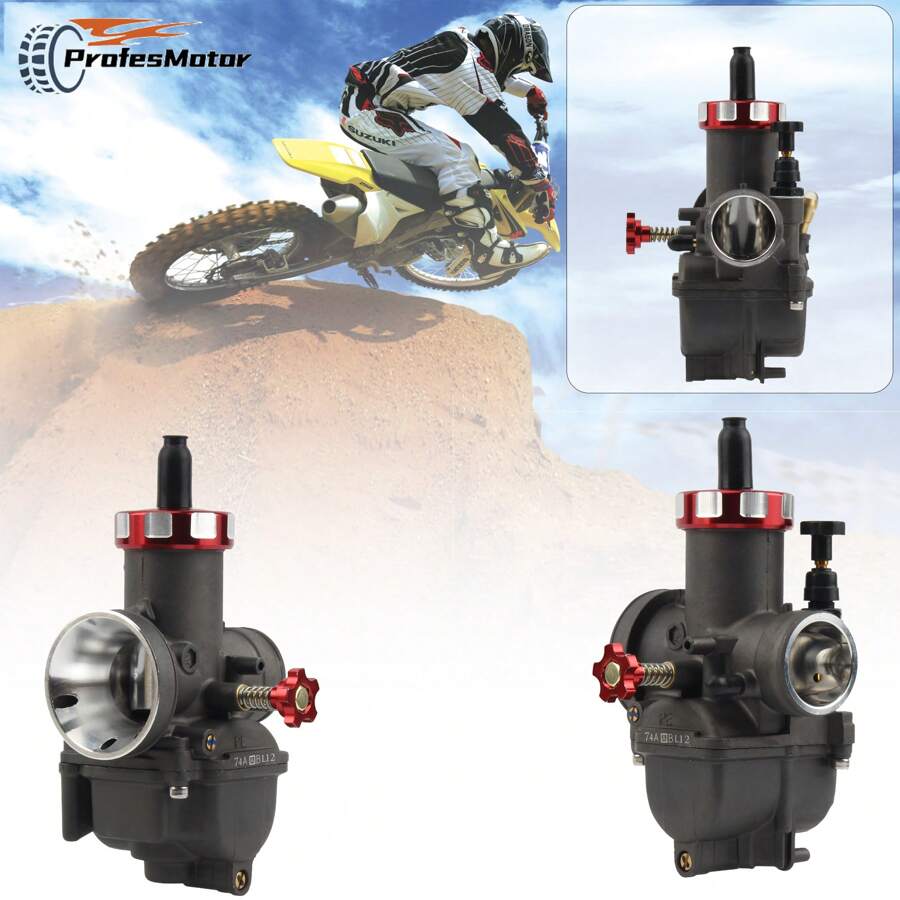 Motorcycle Carburetor PE28 28mm Racing Carburetor Manual Type For Moped Scooter ATV Quad Bike ...