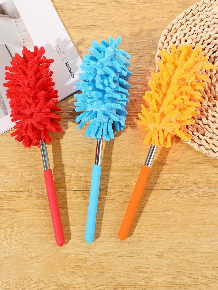 Bathroom Supplies - Extendable Stainless Steel Chenille Body Cleaning Brush, Feather Duster For ...