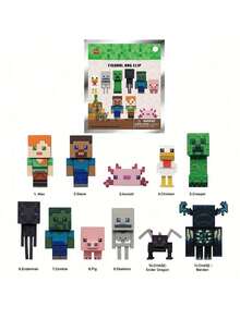 Minecraft 24PC Minecraft Officially Licensed Game Character Keychain ...