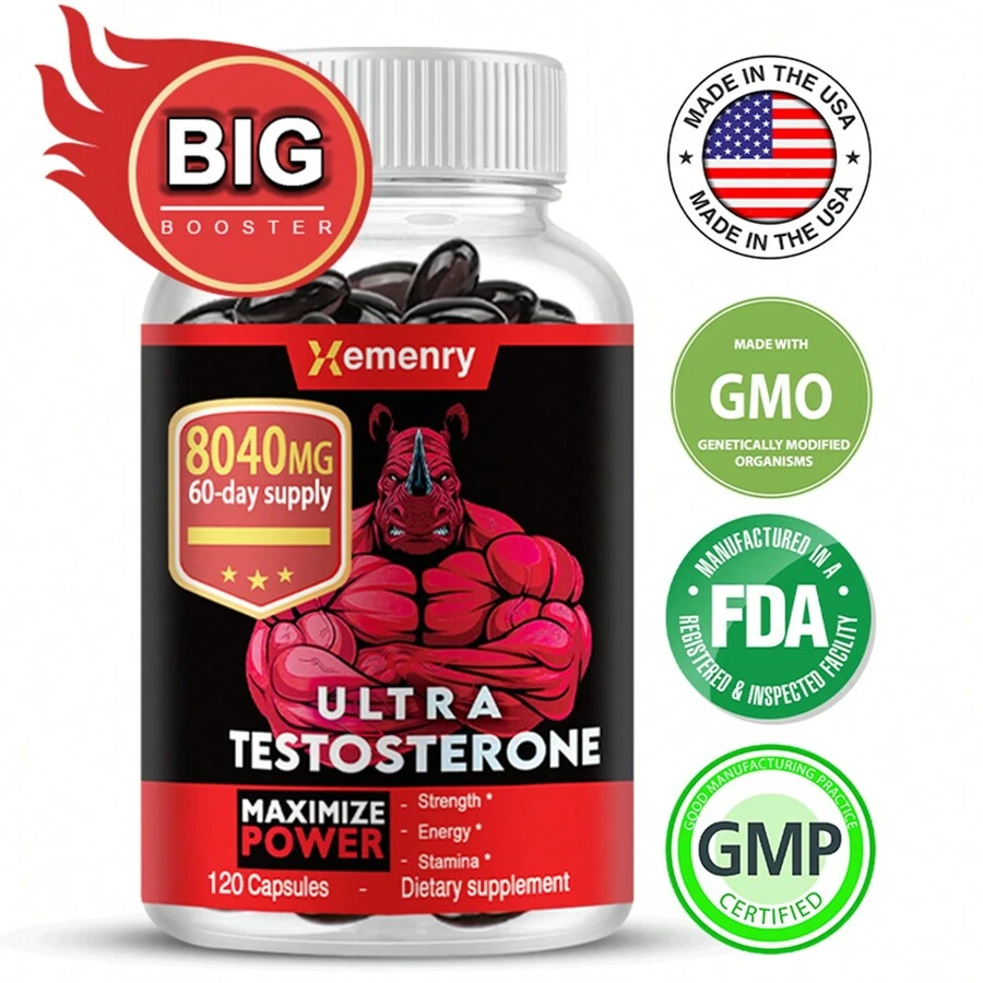 Ultra Testosterone - Testosterone & Muscle Booster - Tribulus ...