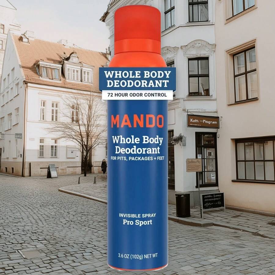 Mando Whole Body Men's Aluminum Free Invisible Spray Deodorant - Pro ...