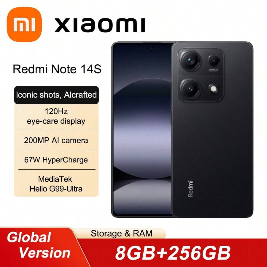 Xiaomi Xiaomi Redmi Note 14S MediaTek Helio G99 Ultra Rear Camera 200MP ...