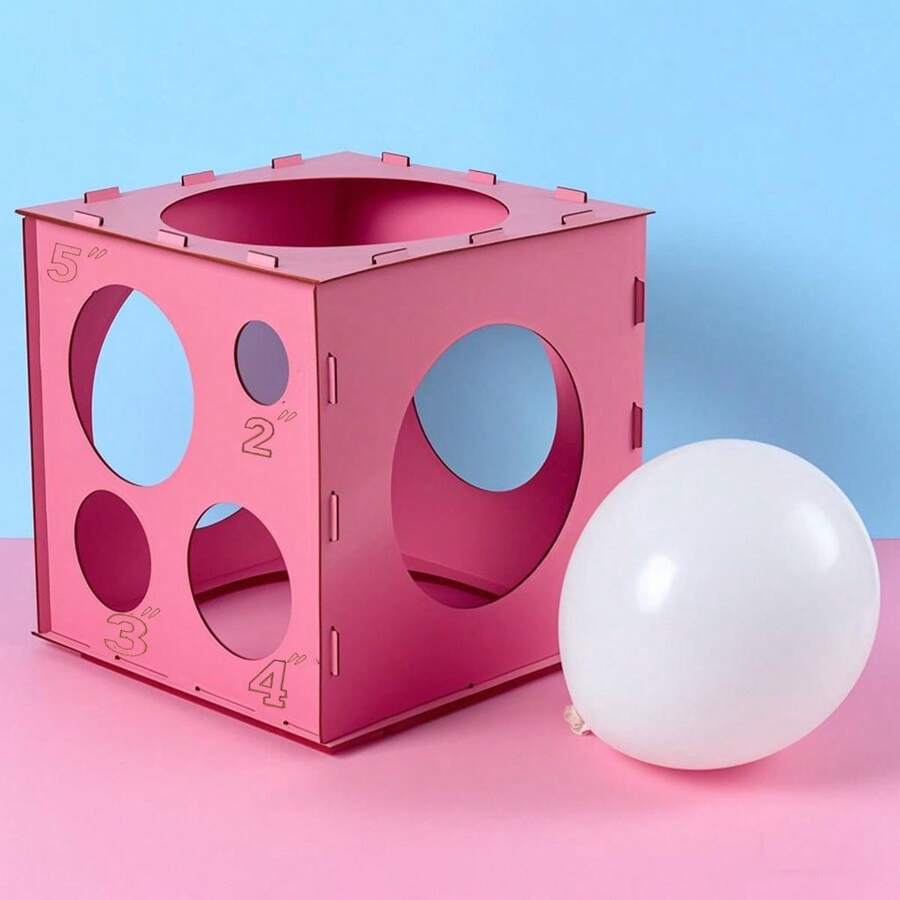 1pc Wooden 9-Hole Balloon Sizer Box, Foldable Balloon Measuring Tool For Balloon Arch, Balloon ...