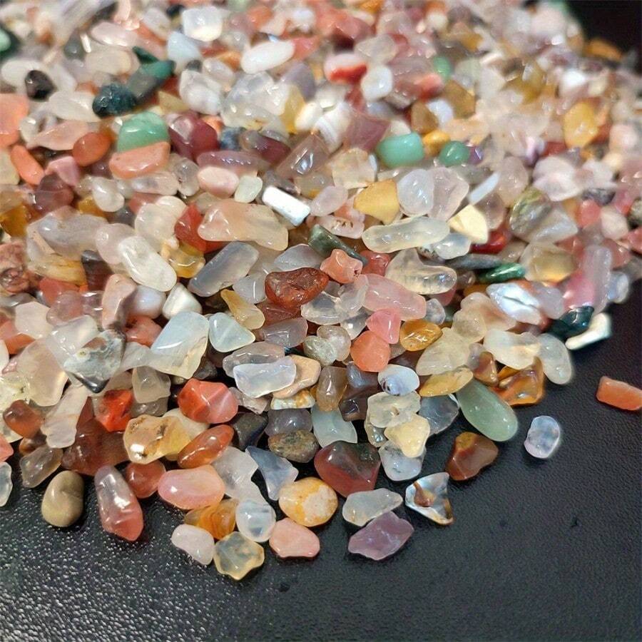 100g Irregular Shape Natural Colored Agate, Fish Tank And Flower Pot ...