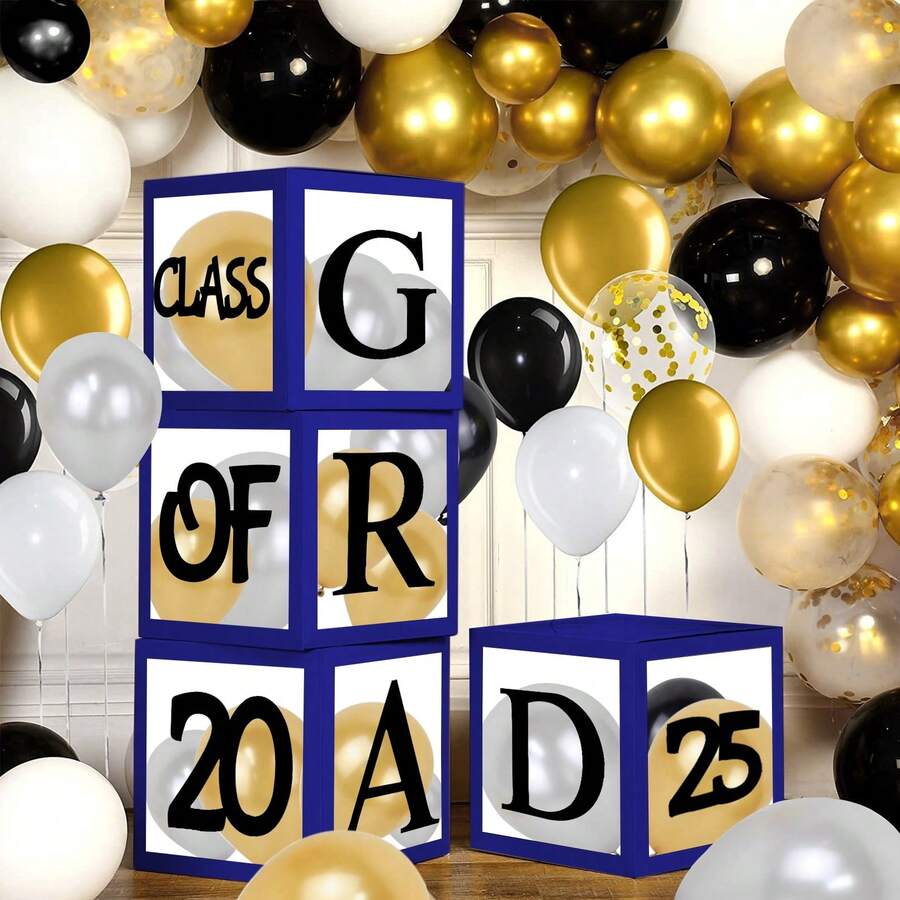 2025 Graduation Party Decorations , 4pcs Graduation Balloon Cardboard ...