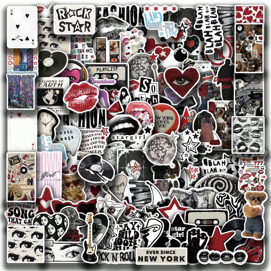 100 Peças Pacote de Adesivos Legais Y2k, Adesivos Personalizados ...