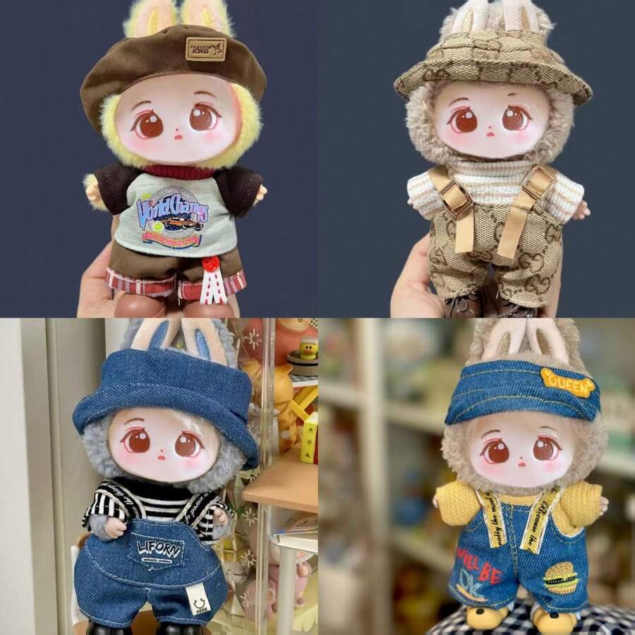 [Clothes Only] LABUBU First & Second Generation Clothes For 17cm Labubu ...