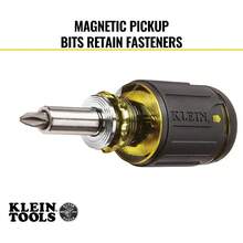 Klein Tools 85515 - 3 Piece Multi-Bit Impact Screwdriver Set With 8-In ...