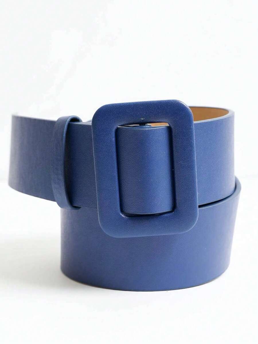 Wide Rectangle Buckle Waist Belt | SHEIN USA