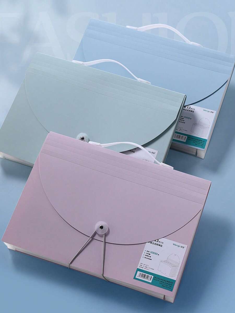 13 Pockets Vertical Accordion File Folder, High Capacity Student ...