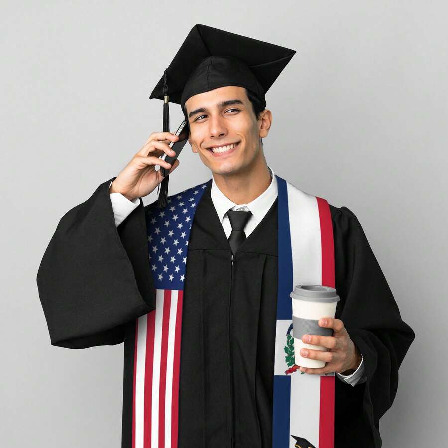 Class Of 2025 Country Flag Graduation Sash - V Shape National Country ...