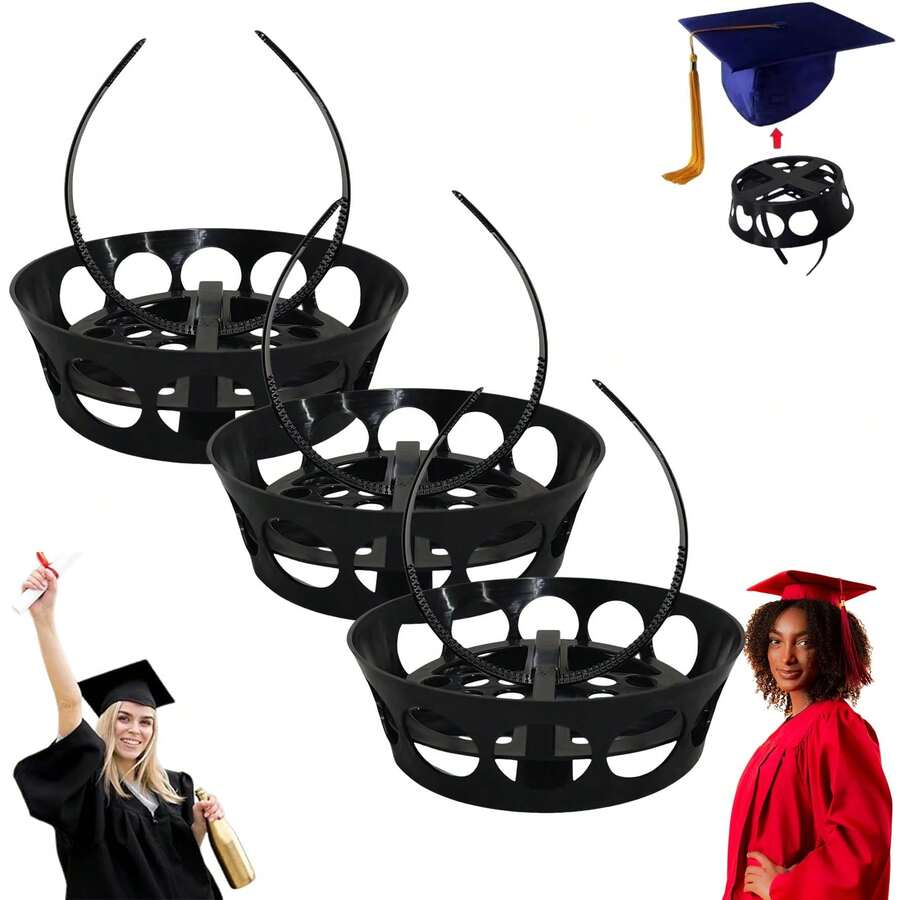 Secures Your Graduation Cap And Hairstyle, Graduation Cap Headband ...