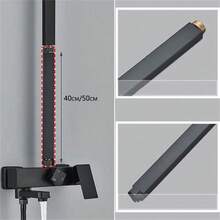 20/30/40/50cm Square Extension Tube G3/4 For Bathroom Shower Faucet ...
