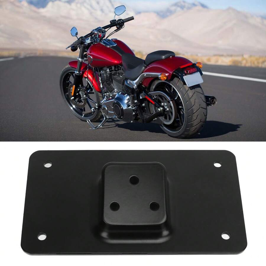 3 Hole Laydown License Plate Mount Steel License Plate Mount ...