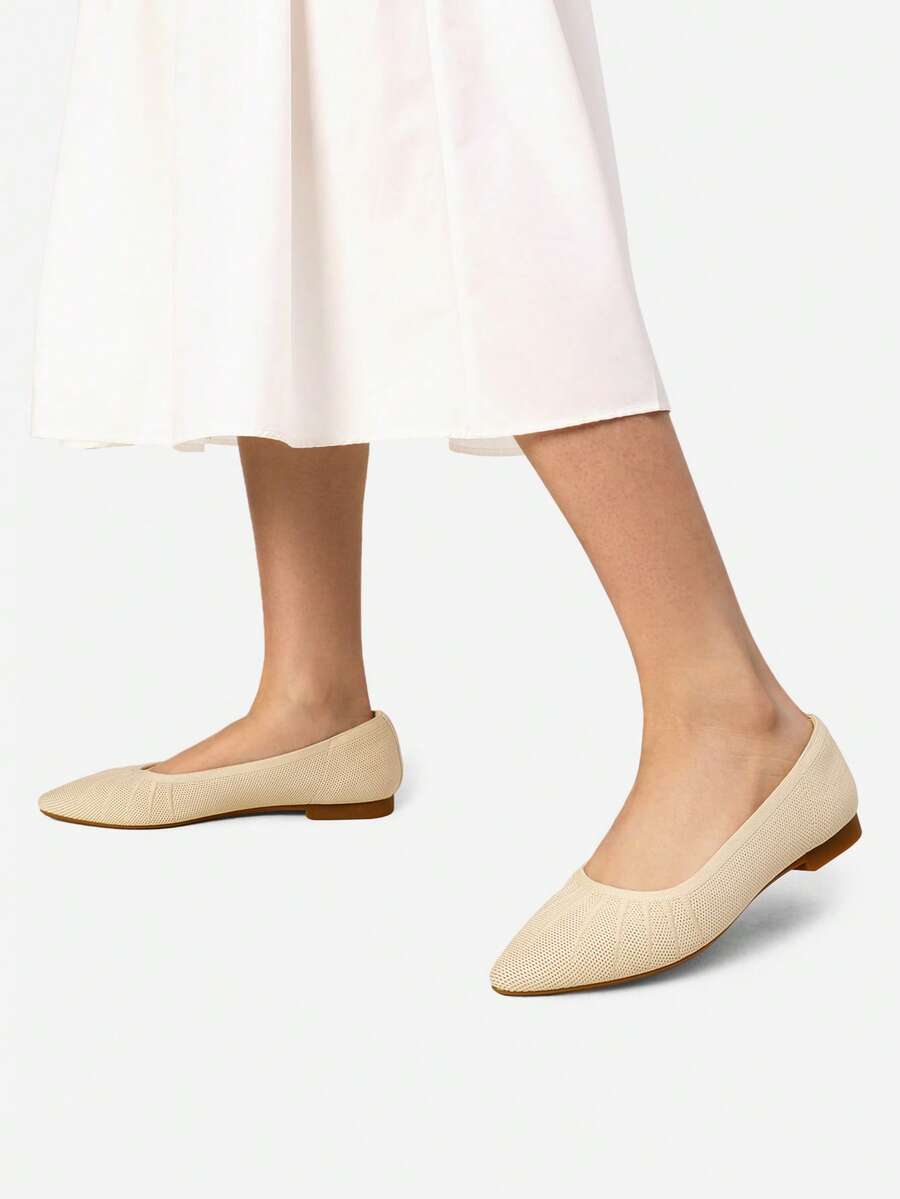 Bailarinas de punta con diseño tejido de rayos de sol | Mode de Mujer ...