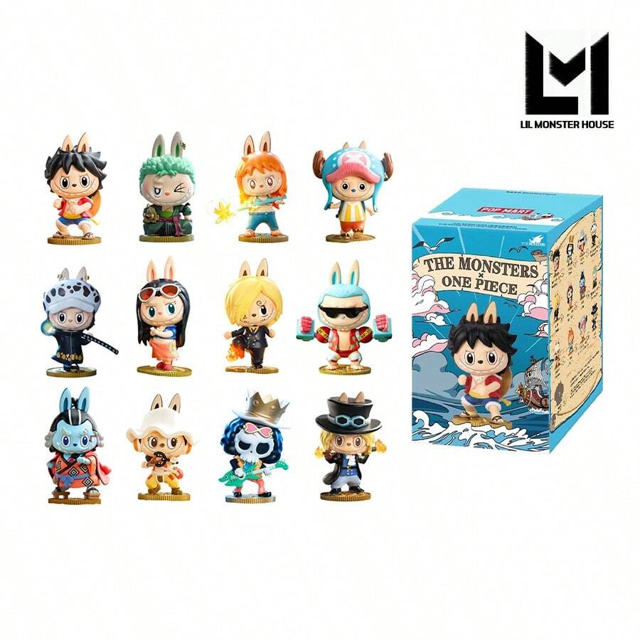 POP MART Labubu Blind Box ; Dream To Set Sail Again; The MONSTERS*One Piece And The Straw Hats ...