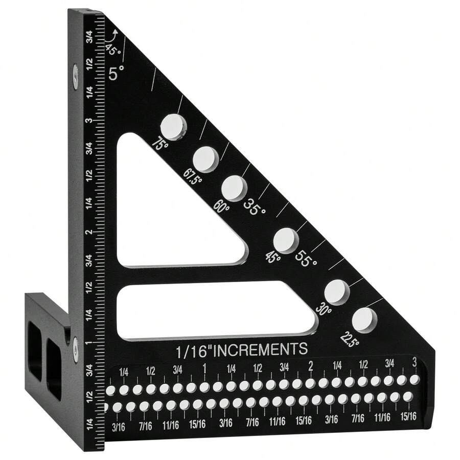 3D Multi Angle Measuring Ruler, 22.5 ‑ 67.5 Degree Measuring Ruler With ...