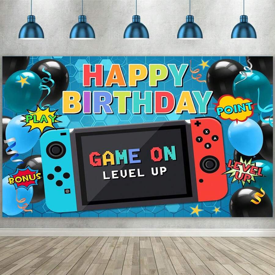 1pc Handheld Gaming Video Game Birthday Decorations Gamer Favor Game ...