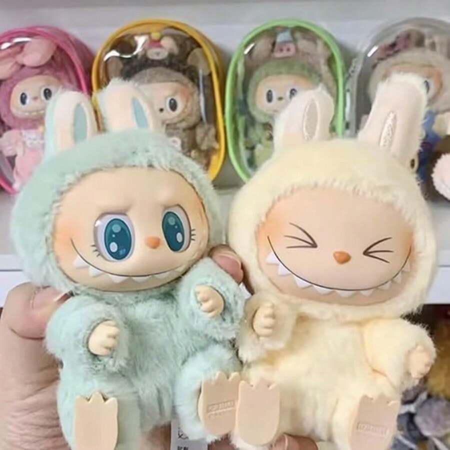 Labubu Doll, Labubu Monster Keychain, Labubu Plush Keychain, Labubu ...