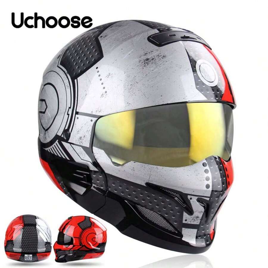 Helmet Retro Motorcycle Cascos Moto Locomotive Personality Multi ...