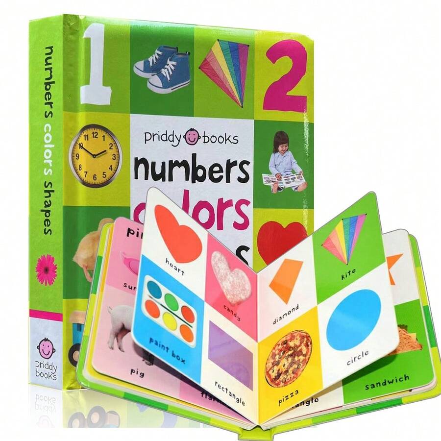 Lachilly First 100 Numbers Colors Shapes Board Book English Vocabulary ...