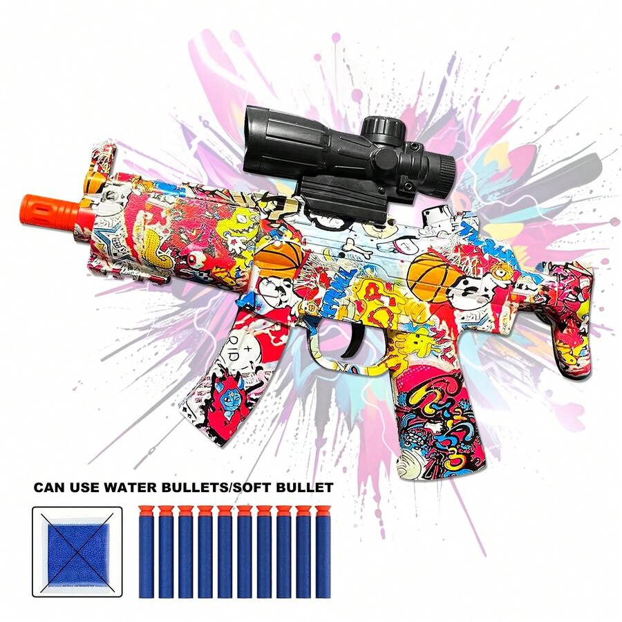 (Random Accessory Colors) Manual Toy Gun, Gel Ball Blaster, Summer ...