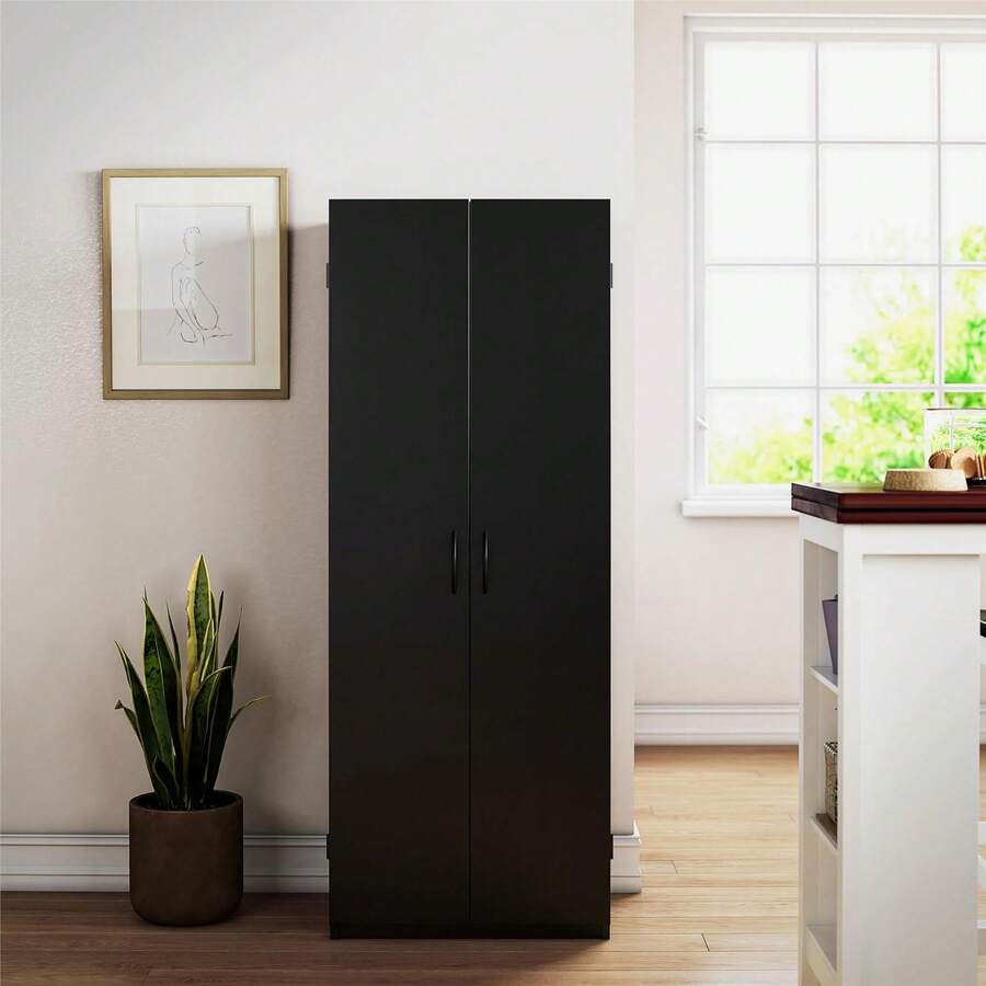 2 Door Storage Cabinet, Black | SHEIN USA