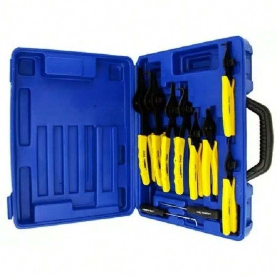 CAL-HAWK Professional 11-Piece Sure Grip Heavy-Duty Snap Ring Pliers ...