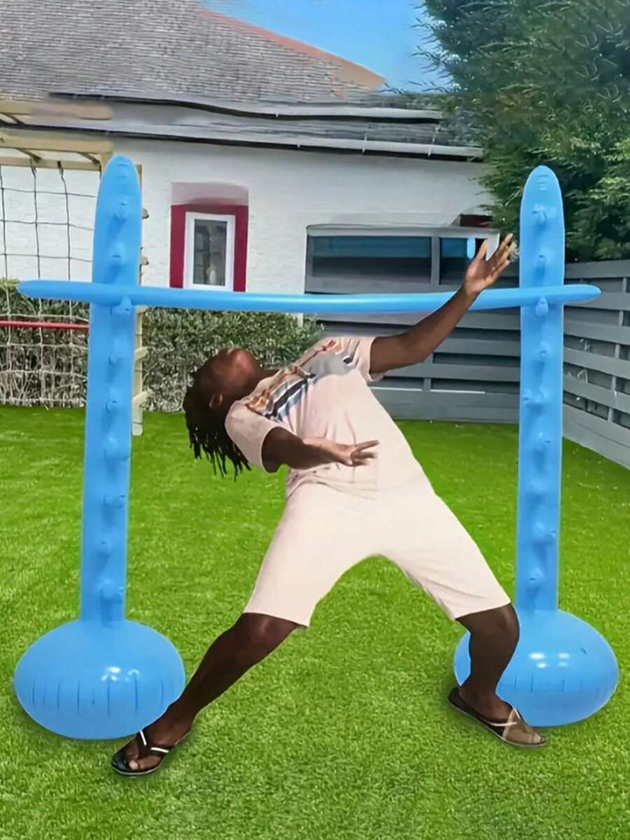 1 Set Inflatable Portable Green High Jump Pole Game, Party Holiday ...