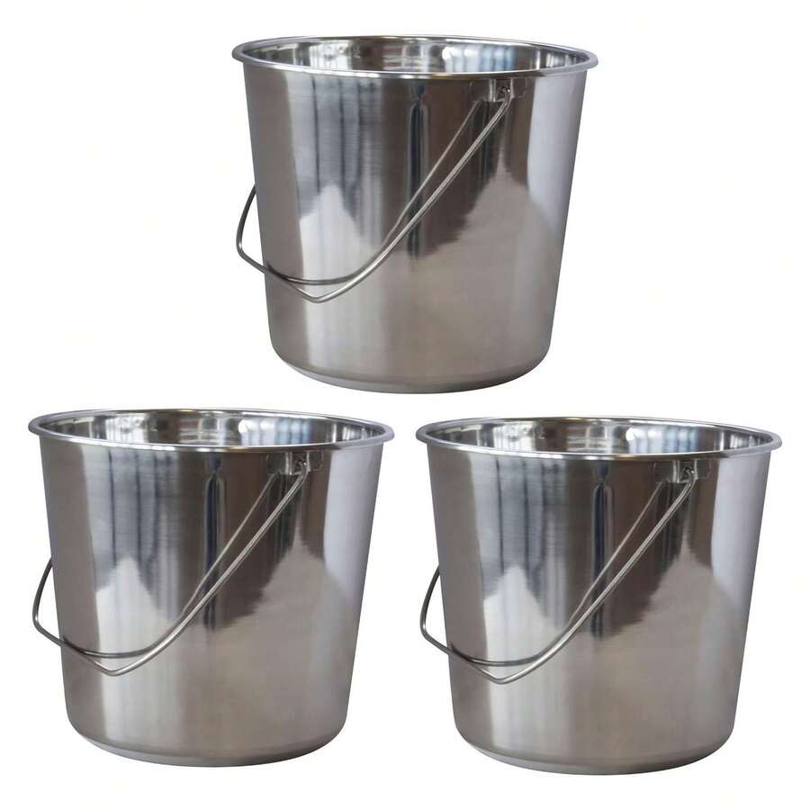 SSB422SET Large Stainless Steel Bucket 3Piece 24oz | SHEIN USA