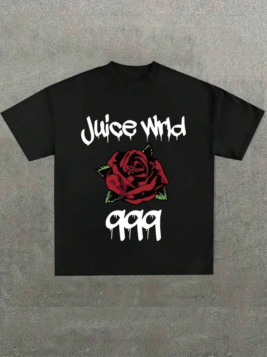 Rapper Juice 999 Wrld Print ,Casual Print,Comfortable And Versatile ...