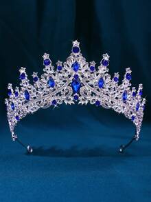 1pc Tiara And Crown For Women Crystal Queen Crowns Rhinestone Princess ...