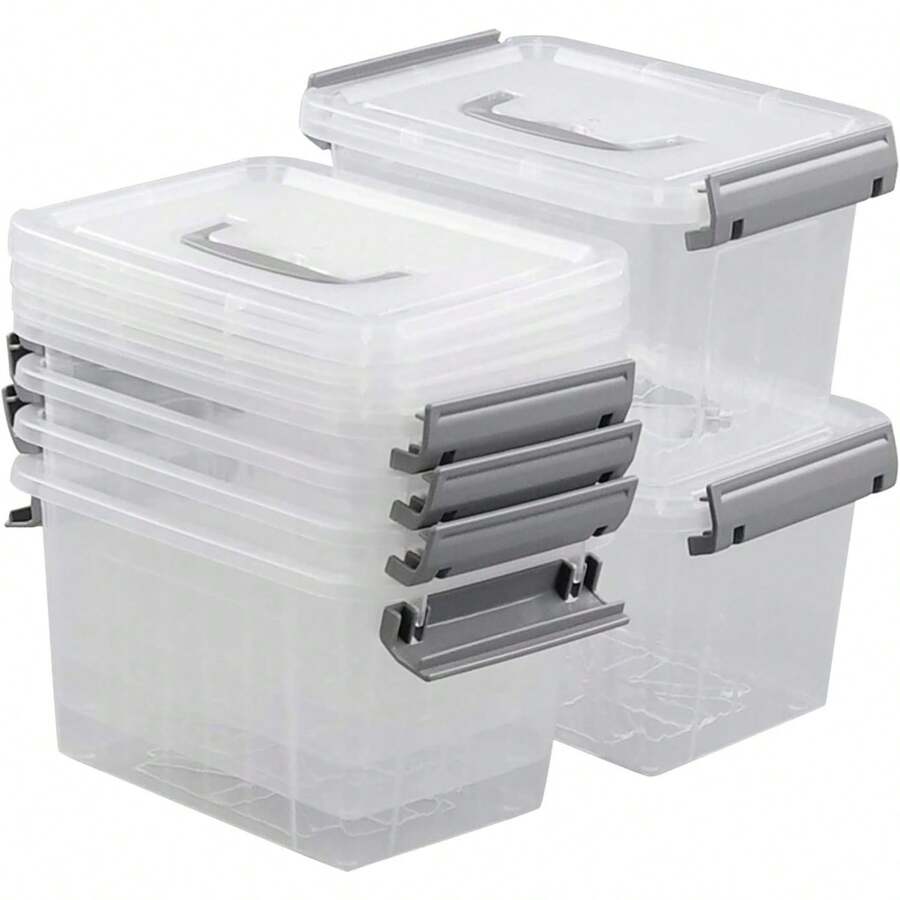 Storage Container Box, Transparent Storage Lock Box/Storage Box | SHEIN USA