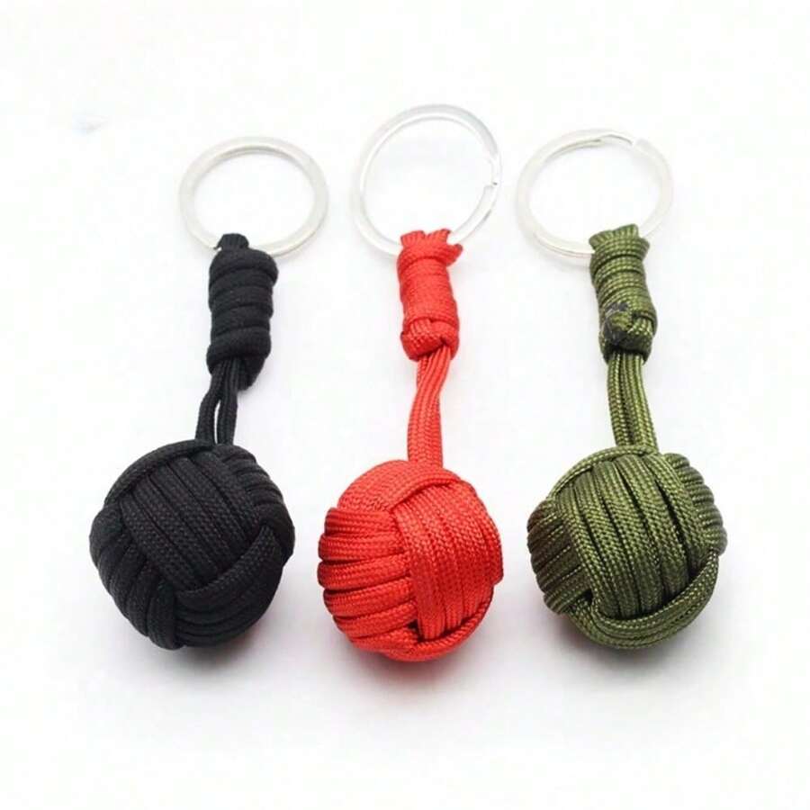 Self Defense Safety Steel Ball Self Defense Rope, Monkey Fist Keychain ...