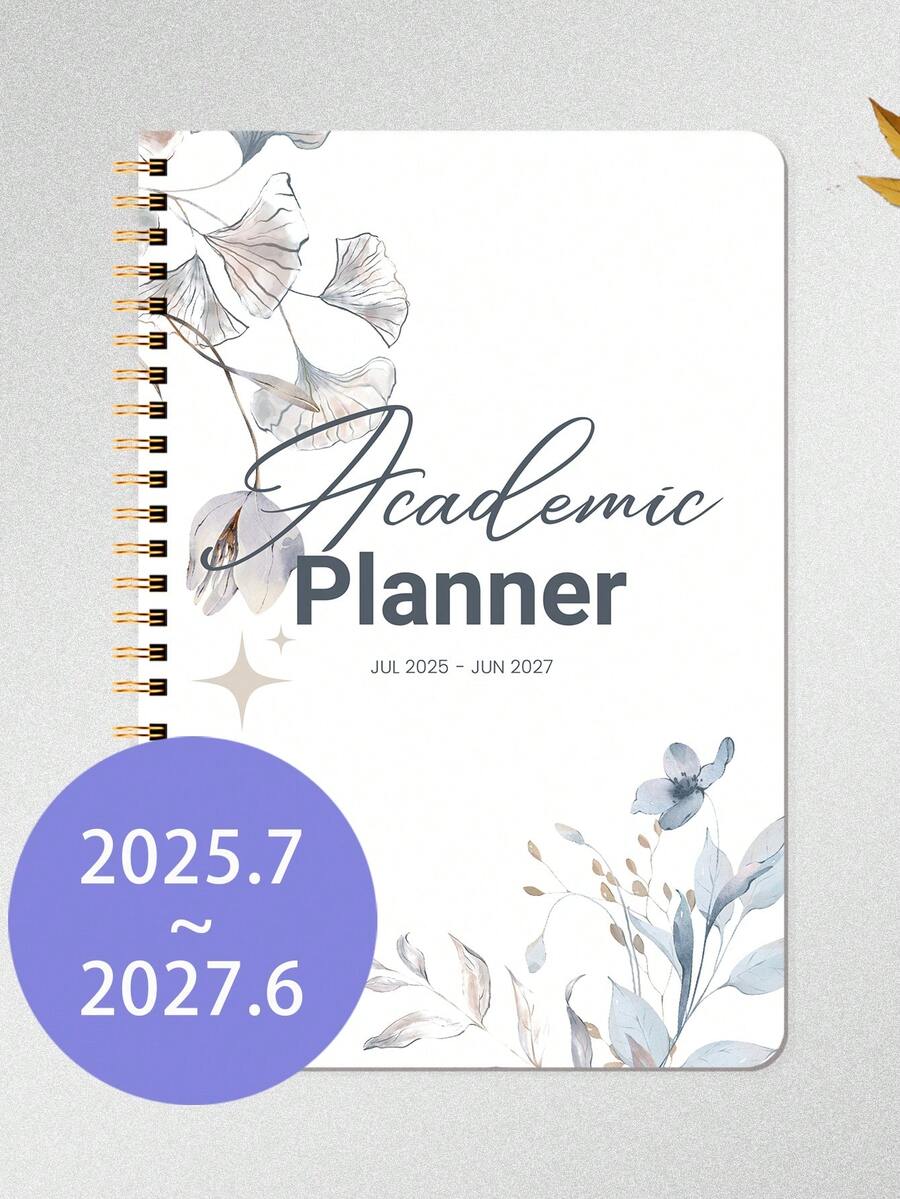 2025 July - 2027 June Monthly Planner Notebook, A5(5.7" X 8") Weekly ...