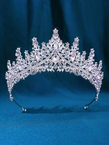 1pc Tiara And Crown For Women Crystal Queen Crowns Rhinestone Princess ...