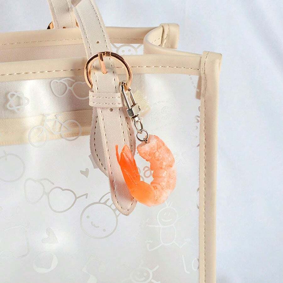 Realistic Shrimp Key Chain. Shrimp Model Keychain Pendant, Cooked ...
