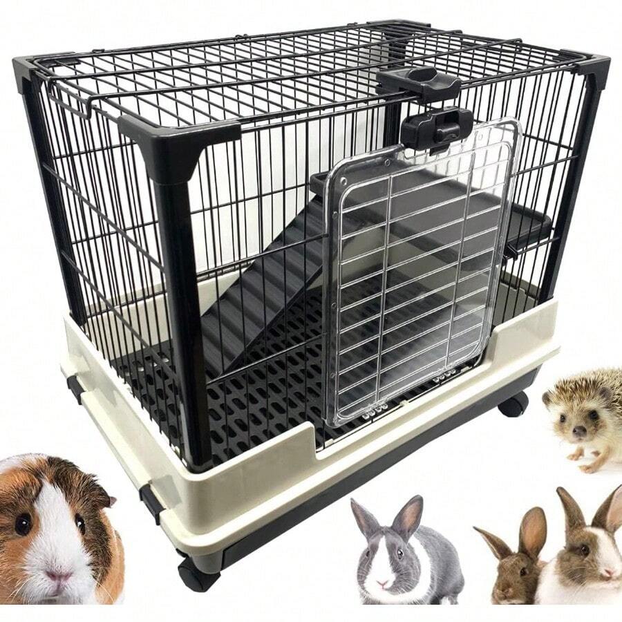 Deluxe 2-Level In/Outdoor Rabbit Hutch Cage For Ferret Squirrel ...