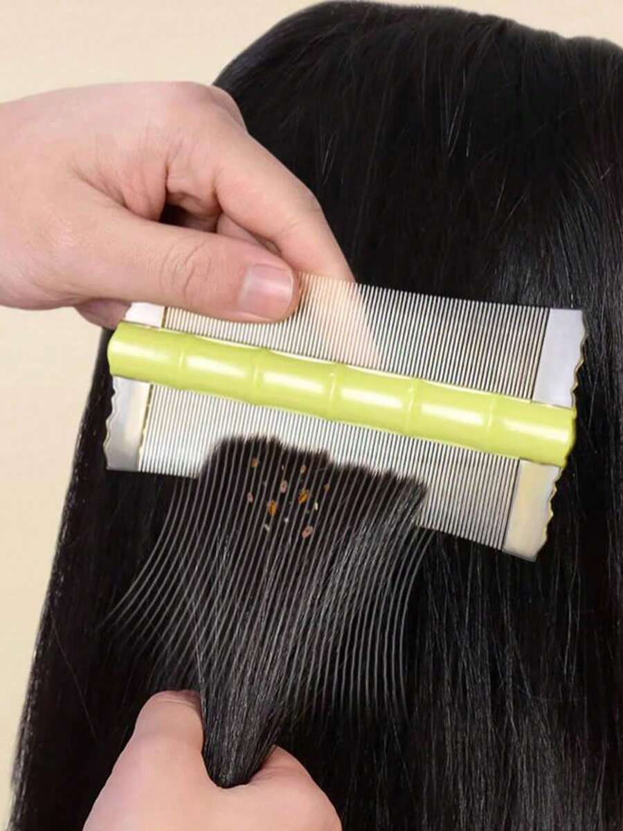 Bamboo Head Lice Nit Comb, Old-Fashioned Fine Tooth Comb For Women Long ...